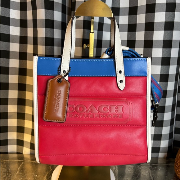 Coach | Bags | Coach Field Tote 22 With Colorblock Quilting 22 Nwt ...